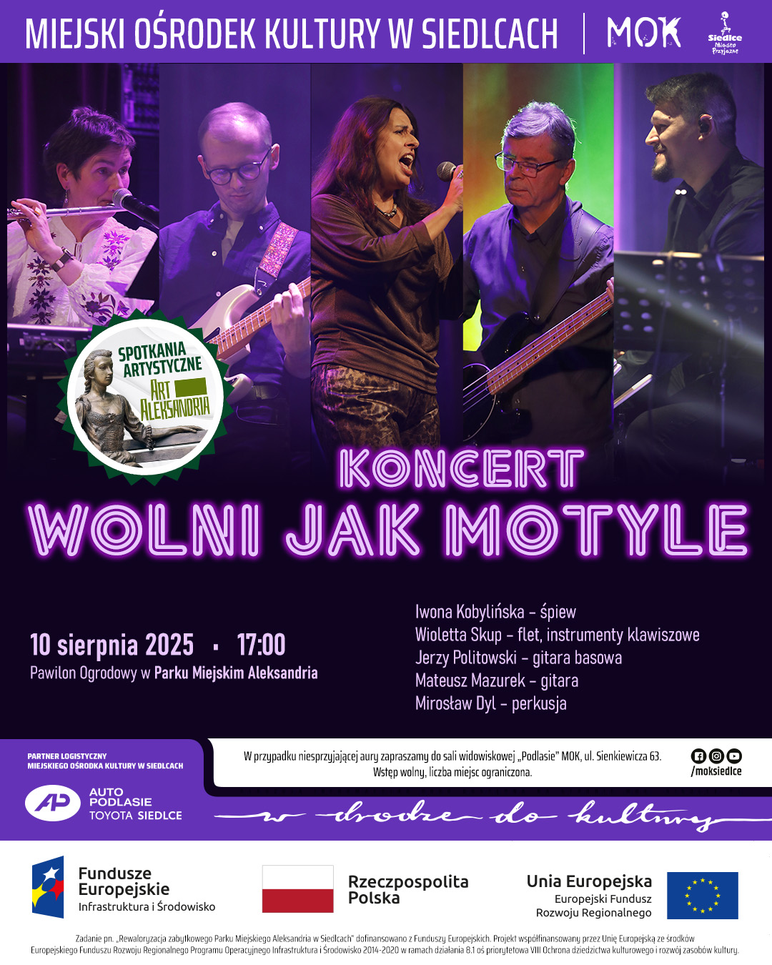 Koncert zespołu Wolni Jak Motyle | Oficjalny portal miasta Siedlce